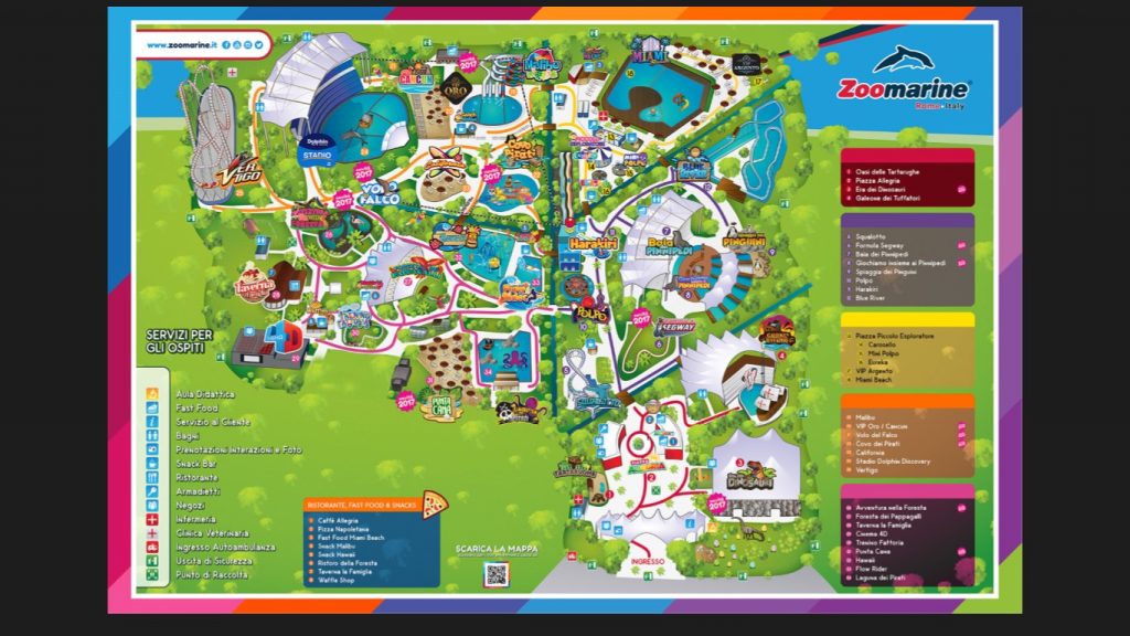 ZooMarine Water Amusement Park with bus from Rome Termini