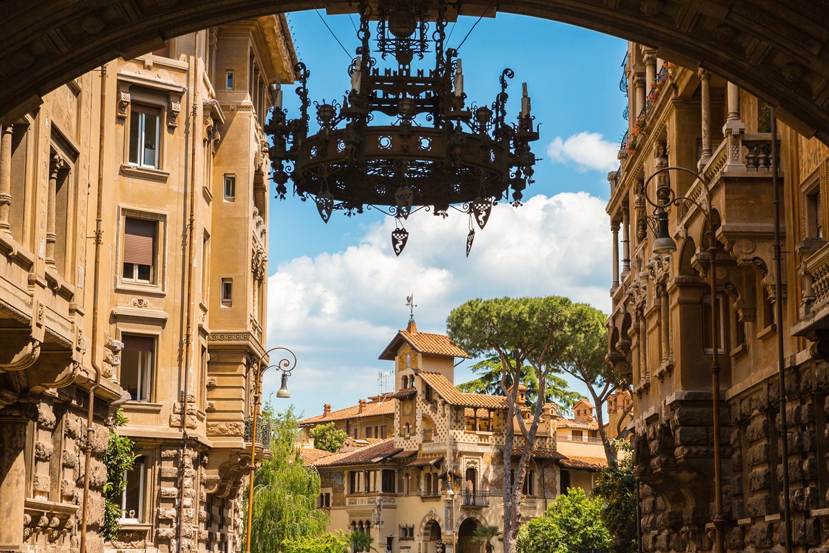 Coppedè district in Rome